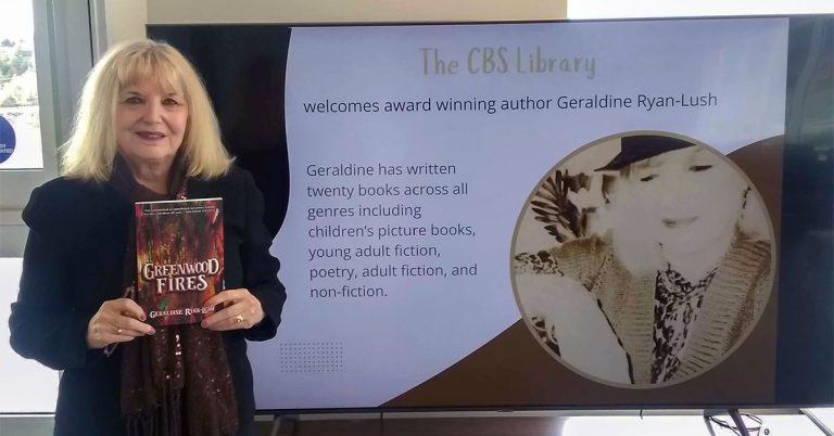 Geraldine Ryan-Lush reads from her 20th published work, Greenwood Fires ...